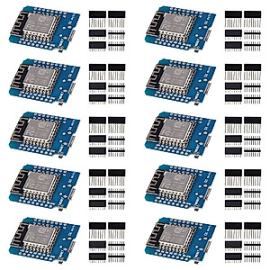 ACEIRMC ESP8266 ESP-12 ESP-12F NodeMcu Mini D1 Module Lua 4M Bytes WLAN WiFi Internet Development Board Base on ESP8266 ESP-12F for Arduino,Compatible with WeMos D1 Mini （10pcs）