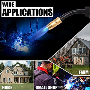 MULMART 15FT M-150 M-15 M15 M150 MIG Welding Gun Welding Torch Stinger Replacement for Miller 150A,Millermatic 90, 35/120 / 130 / 130XP /135 / 140s / 150/175 / 180s /185,Hobart IronMan 210