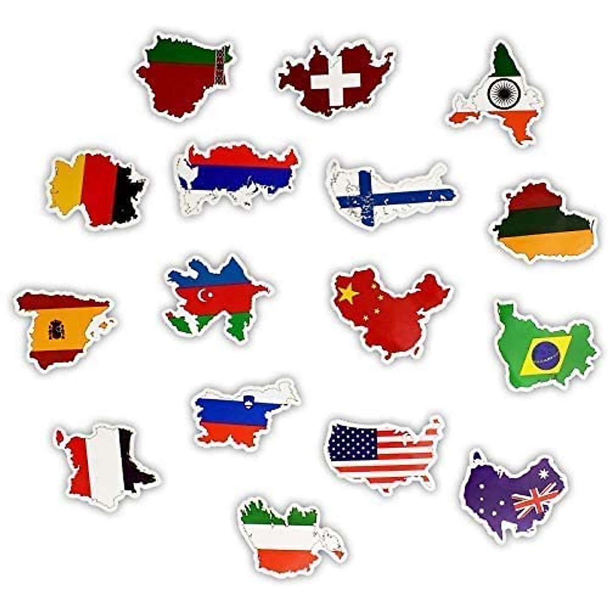 National Flag Stickers for Laptop Computer (50Pcs),Gift for Teens Adults,Waterproof World Flag Country Map Stickers for Water Bottle,Hydroflask,Country Flag Vinyl Stickers for Skateboard,Car,Phone