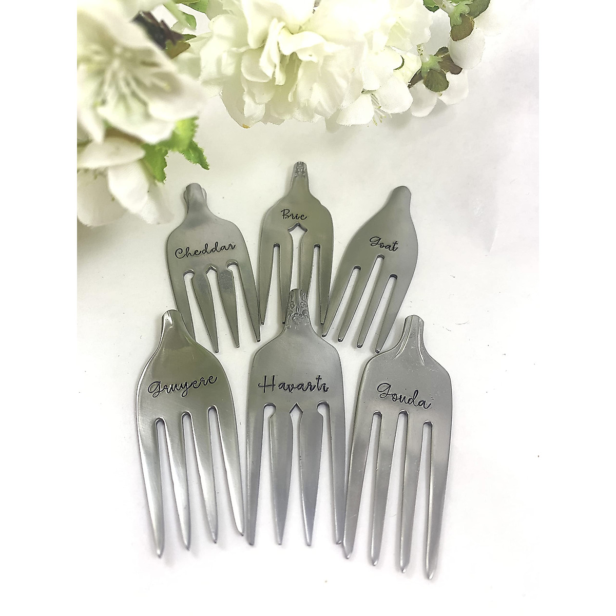 Charming Custom Cheese Marker Forks