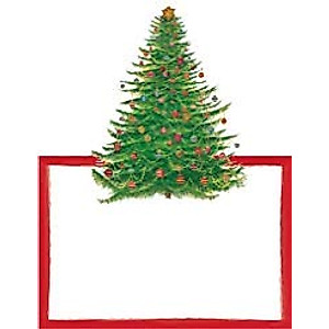 Christmas Place Cards Table Decorations No Place Card Holders Needed Die Cut Xmas Tree Pk 16