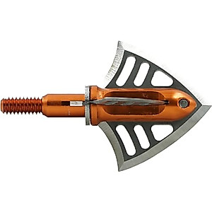 Rocky Mountain First Cut X Fixed 4-Blade Crossbow Archery Arrow Broadhead, 100 Grain, 3 Pack, Silver