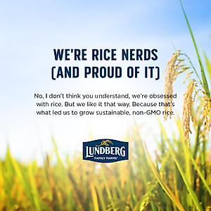 Lundberg Basmati Rice, Long Grain White Rice - Non-Sticky, Fluffy, Nutty, Aromatic Rice, Vegan Food, Healthy Meals, Gluten-Free Rice Grown in California, 32 Oz