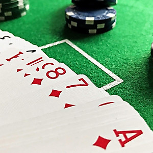 Super Z Outlet Giant Jumbo Deck of Big Playing Cards Fun Full Poker Game Set - Measures 5" x 7"