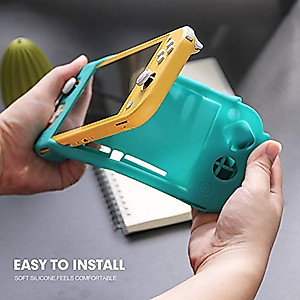 Grip Case for Nintendo Switch Lite, Silicone Case for Nintendo Switch Lite - Turquoise