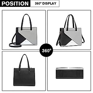 MISS LULU Fashion Purses and Handbags for Women, Ladies Top Handle Bags Pu Leather Shoulder Handbag Satchel Tote Bag Crossbody Satchel Purse