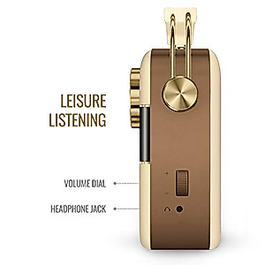 Saregama Carvaan 2.0 Portable Digital Music Player - Sound by Harman/Kardon (with 20,000 Songs) (with WiFi, Champagne Gold Color)