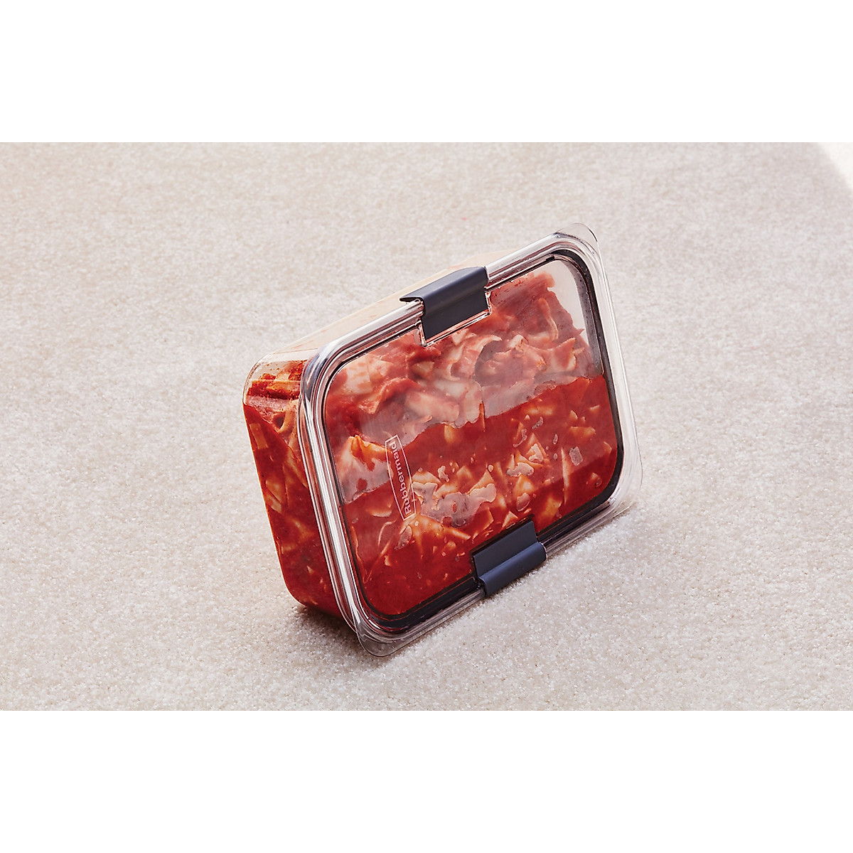 Rubbermaid Brilliance Food Storage Container, Large, 9.6 Cup, Clear 2024351 (Pack of 2)