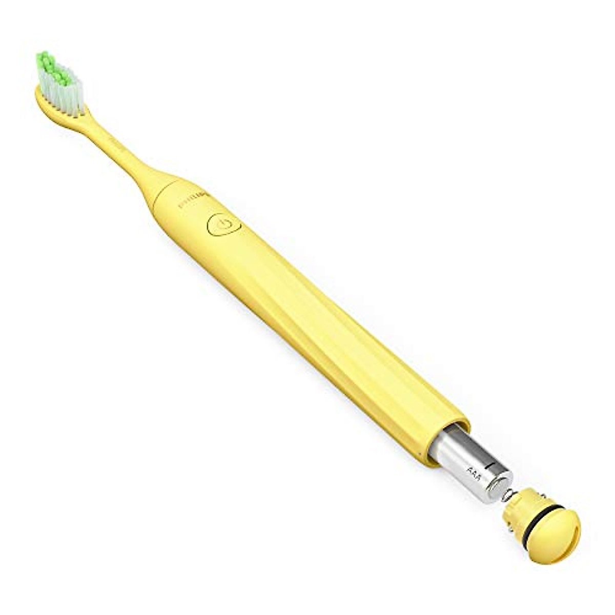 Philips One by Sonicare Battery Toothbrush, Mango Yellow, HY1100/02