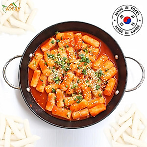 Apexy Korean Rice Cake Tteokbokkik Rice Cake, Chewy Tteok, Authentic Korean Street Food Snack, Perfect with Cheese and Ramen Noodles, No MSG, No Corn Syrup, Vegan and Gluten Free, Non-GMO 21.16 oz