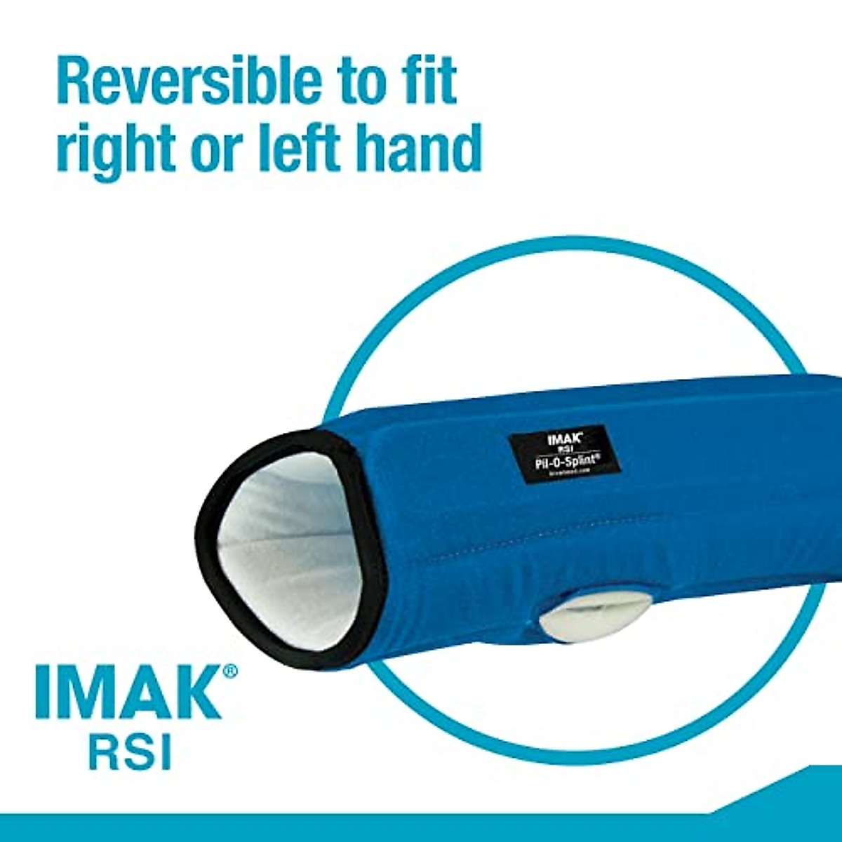 Brownmed - IMAK RSI Pil-O-Splint - Wrist Brace & Immobilizer for Carpal Tunnel - Wrist Support with Removable Splint for Customizable Comfort - Nighttime Splint