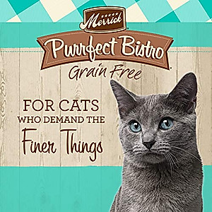 Merrick Purrfect Bistro Grain Free Natural Dry Cat Food For Adult Cats, Real Salmon And Sweet Potato Recipe - 12 lb. Bag