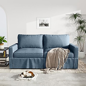 SILKIR Couches for Living Room,70 Inches Comfy Sofa Sofa for Living Room 3 Person Couch for Living Room,Office,and Apartment,Steel Blue