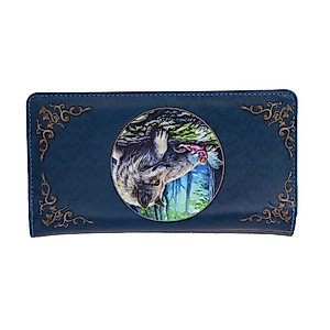 Nemesis Now Lisa Parker Fairy Stories Embossed Purse 18.5cm, PU, Multi Coloured, Lisa Parker Merchandise, 3D Effect Detailing, Large Cash and Cards Compartments