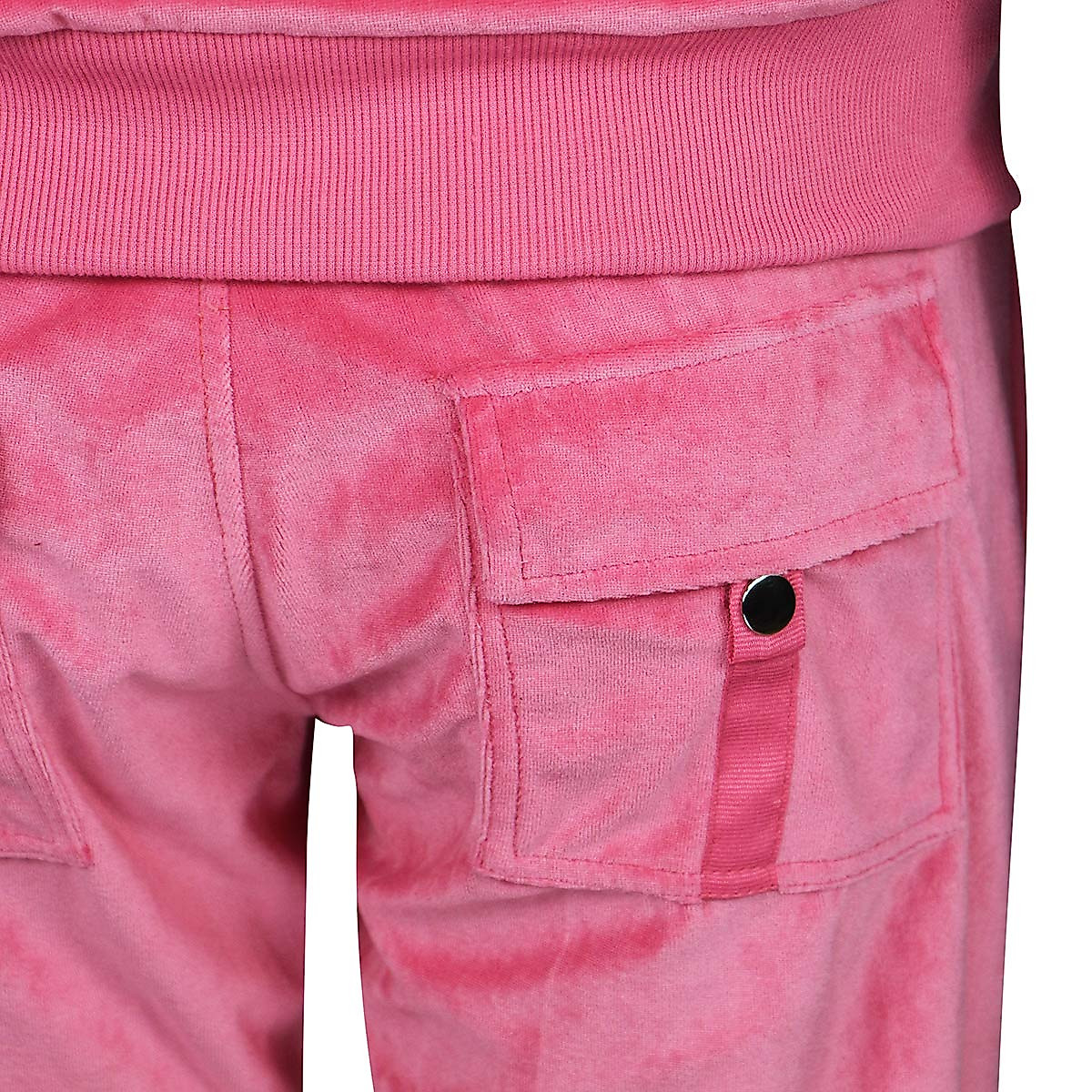 LeeHanTon Jogging Suits Sets for Women Warm Up Velour 2 Pieces Hoodie and Pants Zip Up Sweatsuits Coral 2XL