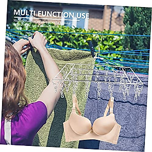 Zerodeko 3 Pcs Drying Rack Underwire Bra Towel Bra Hanging Clothes Drying Rack Laundry Hanger Clips Sock Drying Clip Clothes Hanger Laundry Rack Multi-Purpose Hanger Socks Rack Single Layer