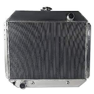 DEMOTOR PERFORMANCE 3 Row Aluminum Radiator For Ford F100 F150 F250 F350 / Bronco AT MT 1966-1979
