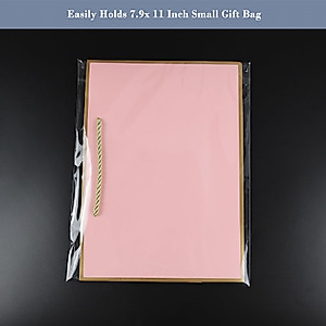 Miraclekoo 100Pcs 8-3/4 x 11-1/16 Inch Clear Self Sealing Cellophane Cello Bags Thick Plastic Sleeves - Fit 8.5x11 Inch Paper Photo Mats Envelopes Art Prints