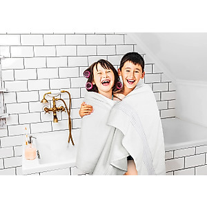 Utopia Towels - Premium Jumbo Bath Sheet 2 Pack - 100% Cotton Highly Absorbent and Quick Dry Extra Large Bath Towel - Super Soft Hotel Quality Towel (35 x 70 Inches, White)