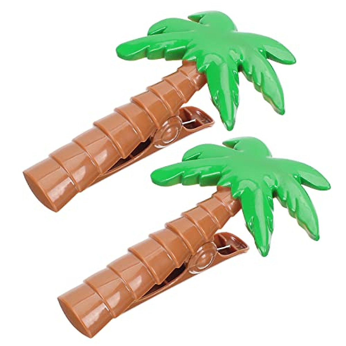 Zerodeko Pool Towel Clips Towel Clips Towel Beach Towel Clips Palm Tree Towel Holders Chair Holders Patio Holiday Pool Accessories 2pcs Large Clothespin Towel Beach Clip