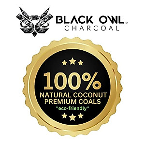 100% Natural Coconut Premium Hookah Shisha Charcoal, 36 XL Cubes, 31x31x31mm, 1Kilo