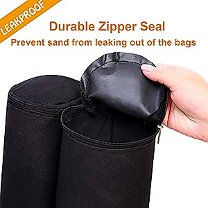 6-Pack Canopy Weights Sand Bags for Canopy Tent, Ohuhu Heavy Duty Weight Bags Sandbag for Pop Up Canopy Tents, Gazebo Weights for Instant Outdoor Sun Shelter Canopy Legs (Bag Only, Sand Not Included)