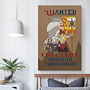 KOIokexo The Owl House Wanted Canvas Art Poster and Canvas Wall Art Living Room Posters Bedroom Painting, Wall Art Picture Print Modern Family Bedroom Decor Posters 16x24inch(40x60cm)