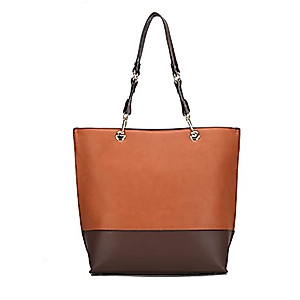 MKF Collection Tote Bag for Women's Top-Handle Satchel Messenger Purse with Small Pouch