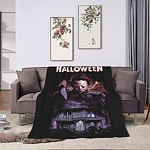 Fleece Blanket Throw Lightweight Blankets for Sofa Couch Bed Camping Travel Super Soft Cozy Throws All Season 50"x40"