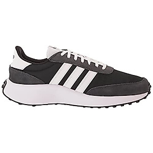 adidas Men's 70s Running Shoe, Black/White/Carbon, 10.5