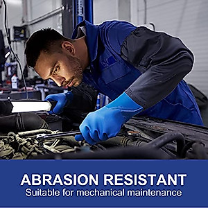 2 Pairs Long Gloves Extra-long 27.5 Inch Rubber Gloves Waterproof PVC Reusable Long Gloves Long Cuff Gloves Heavy Duty Anti-skid Acid-alkali and Oil for Household Fishery Agriculture Animal Husbandry