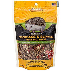 Sun Seed 36035 Vita Prima Hedgehog Treat - Wigglers & Berries Trail Mix, 2.5oz