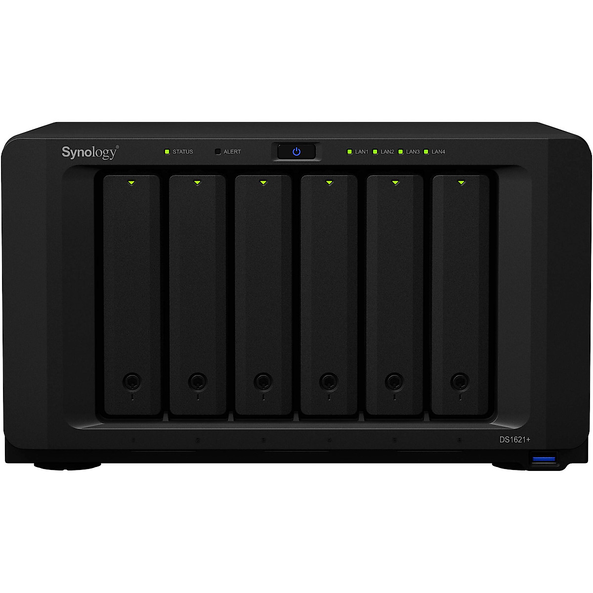 Synology DiskStation DS1621+ NAS Server for Business with Ryzen CPU, 16GB Memory, 1TB M.2 SSD, 12TB HDD, DSM Operating System, iSCSI Target Ready