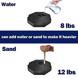 6 Pack Traffic Delineator Post Cones with Fillable Base, Adjustable Traffic Safety Barrier PE Plastic Construction Caution Road Stanchions with 5Ft Plastic Chain for Warning & Crowd Control