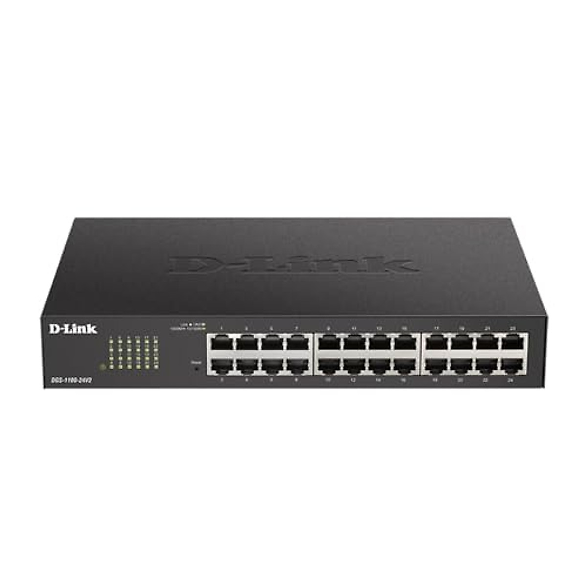 D-Link 24-Port Gigabit Smart Managed Switch | Web Managed | Cable Diagnostics | NDAA Compliant - (DGS-1100-24V2)