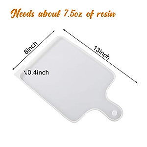 LET'S RESIN Silicone Resin Tray Molds, Epoxy Resin Molds for Rectangle Cutting Board, Large Silicone Molds for Resin Serving Tray, Resin Casting, Resin Art…