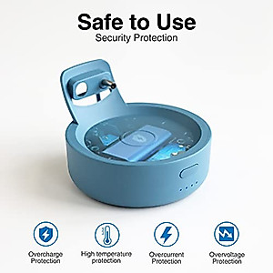 Echo Dot Battery Base for Echo Dot 4th Generation, GGMM D4 Portable Echo Battery Base, Echo Dot Stand Accessories, Blue (Not Include Dot 4 & Not Work with Dot 5)