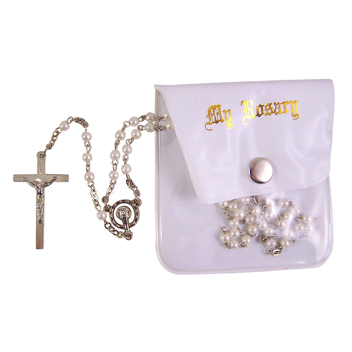 Communion Gifts First Set with Rosary and Mass Book (Pink)