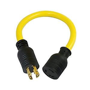 Conntek PL1430L530 1.5-Feet Female Locking Connector for 250-volt L14-30P Plug to 125-volt L5-30P