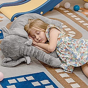 Homily Stuffed Elephant Plush Animal Toy 24 INCH