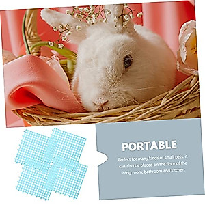 Mipcase 8 Pcs Rabbit Mats Bunny Cages for Rabbits Outdoor Outdoor+mat Outdoor Floor Mat Pet Cage Pads Chinchilla Cage Small Pet Bunny Rabbit Cage Mat Animal Cage Hole Mats Bunny Cage Pads