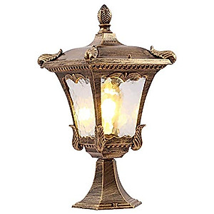 E27 Outdoor Column Lights Industrial Metal Aluminum Post Lights Garden Home Courtyard Street Community Lighting Pillar Lamps