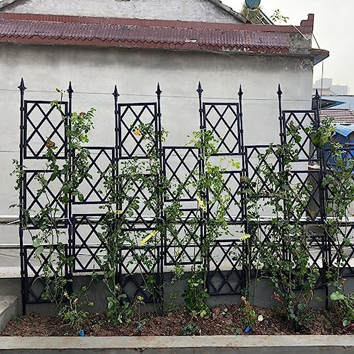 NOIRDA Outdoor Mesh Flower Stand - Garden Trellis