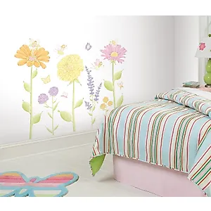 Giant Flower and Fairy Garden wall sticker