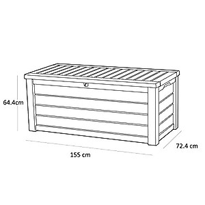 Keter 247660 Westwood 570L Outdoor Storage Box - Brown