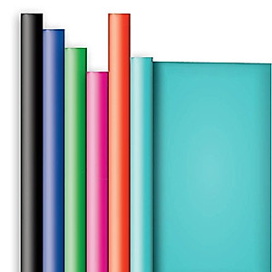 Jillson Roberts 6 Roll-Count All-Occasion Solid Color Gift Wrap Available in 10 Different Assortments, Painted Desert