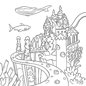 Mermaid Coloring Book: For Kids Ages 4-8, 9-12 (Coloring Books for Kids)