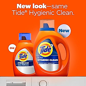 Tide Hygienic Clean Heavy 10X Duty Laundry Detergent Liquid Soap, Original Scent, HE Compatible, 59 Loads, 84 fl oz