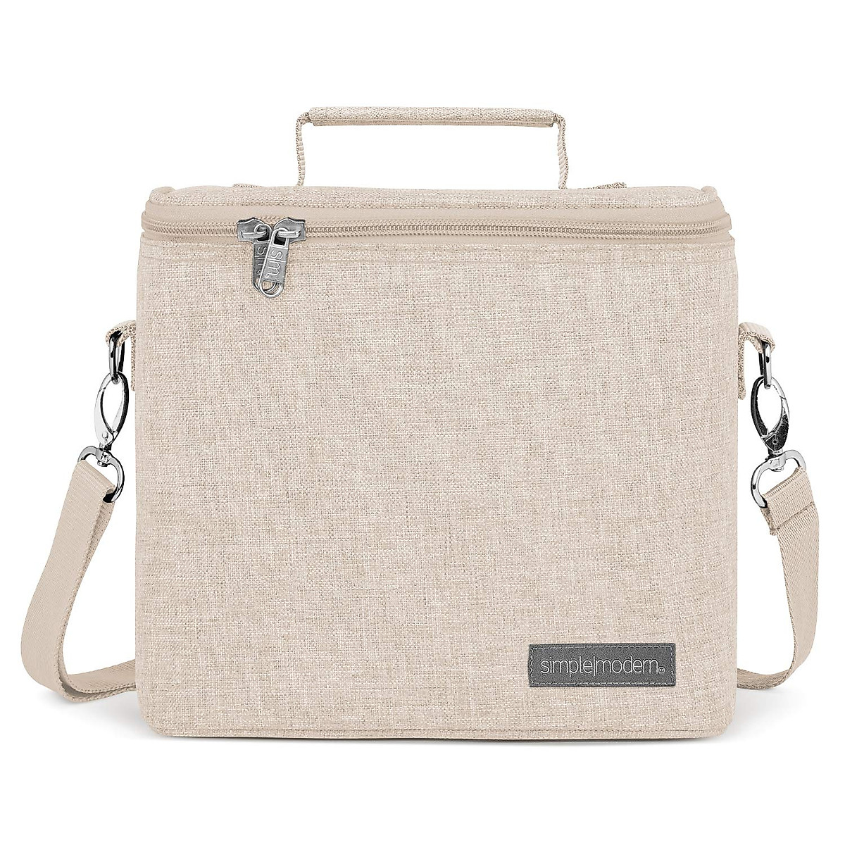 Simple Modern Lunch Box for Women & Men | Large Reusable Insulated Lunch Cooler Tote Bag | Spacious Container for Adult, Work, Travel, and School | Blakely Collection | 4 Liter | Tan