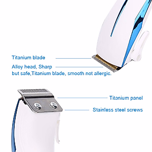 EVTSCAN Men's Electric Razors, Hair Cutting Kit Professional Hair Clipper Adult Child Haircut Trimmer Set 220V, Wet & Dry Hair Trimmer, Home & Travel